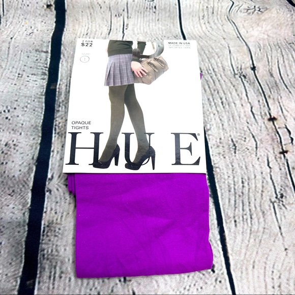 HUE | Accessories | Hue Opaque Tights Dahlia Womens Size Non Control ...